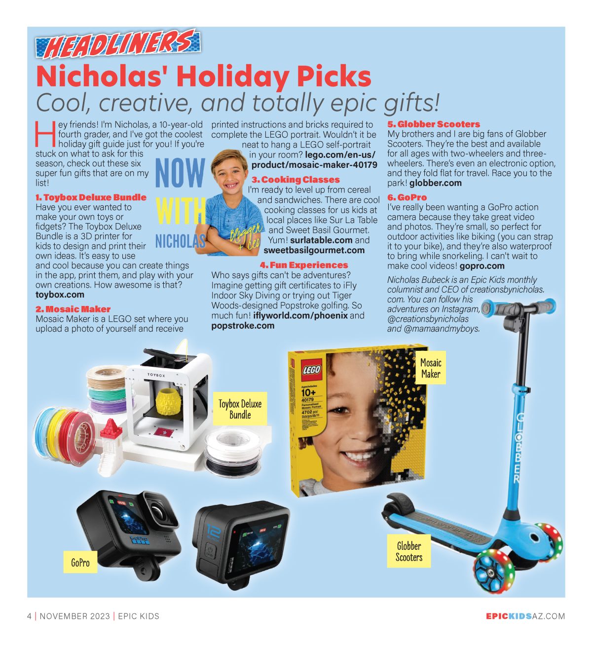 Nicholas' Holiday Picks: Cool, Creative, and Totally Epic Gifts! - Epic ...