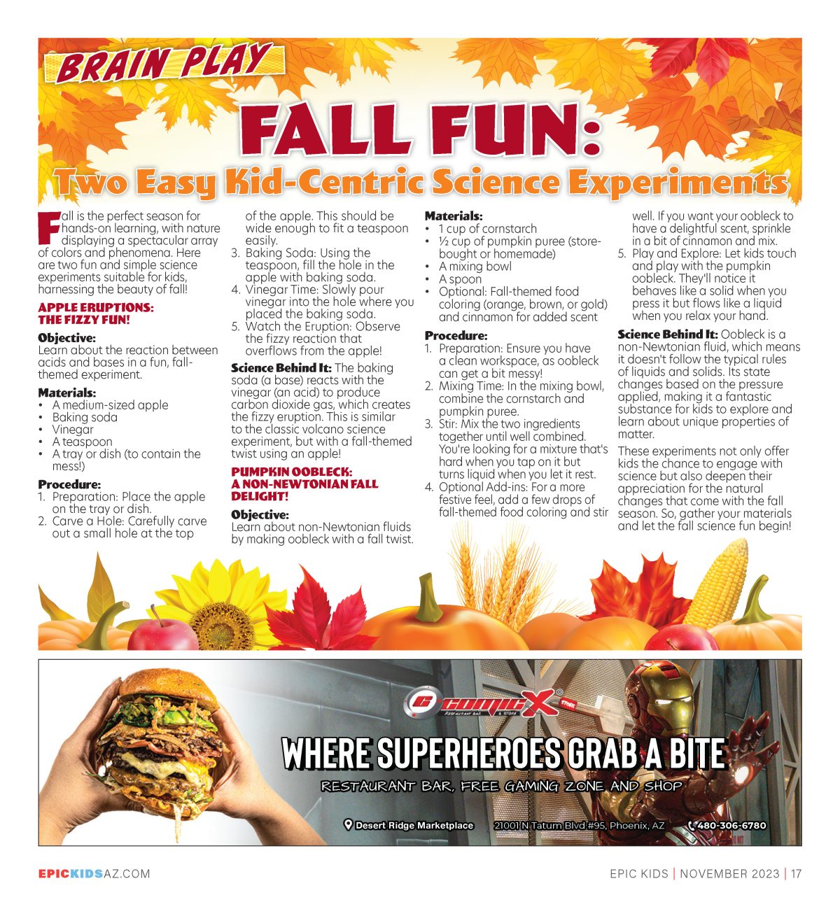 Fall Fun: Two Easy Kid-Centric Science Experiments - Epic Kids