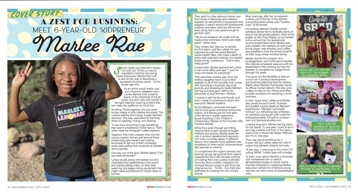 A Zest for Business: Meet 6-Year-Old 'Kidpreneur' Marlee Rae - Epic Kids