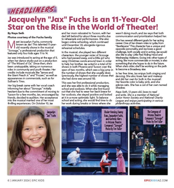 Jacquelyn "Jax" Fuchs is an 11-Year-Old Star on the Rise in the World ...