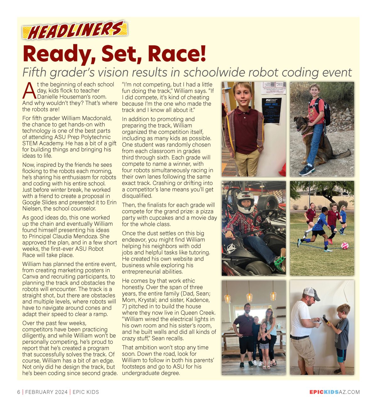 Ready, Set, Race! Fifth Grader's Vision Results in Schoolwide Robot ...