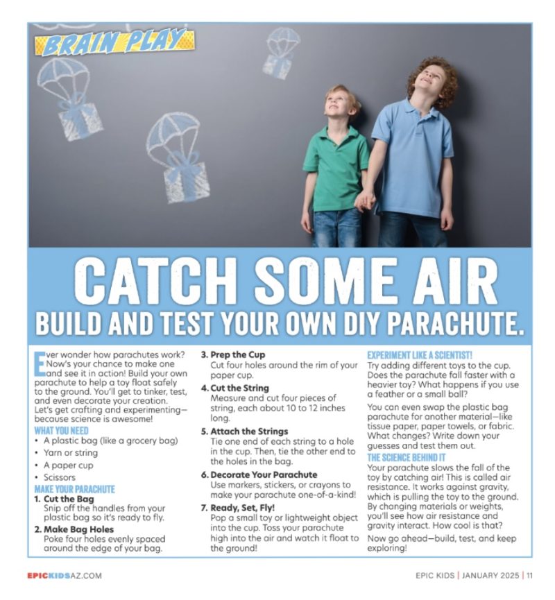 Catch Some Air: Build and Test Your Own DIY Parachute - Epic Kids
