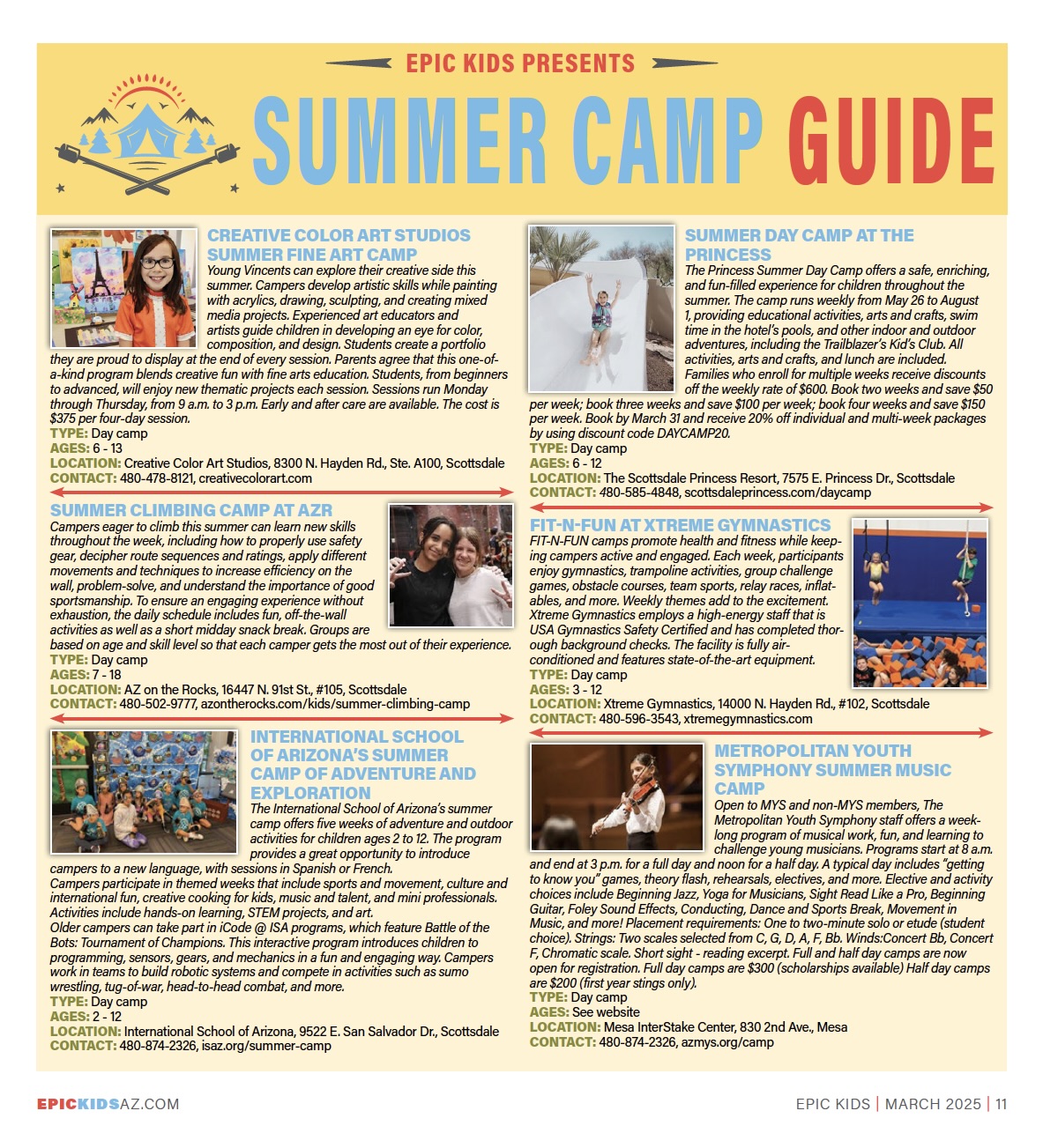 Epic Kids 2025 Summer Camp Guide - Epic Kids